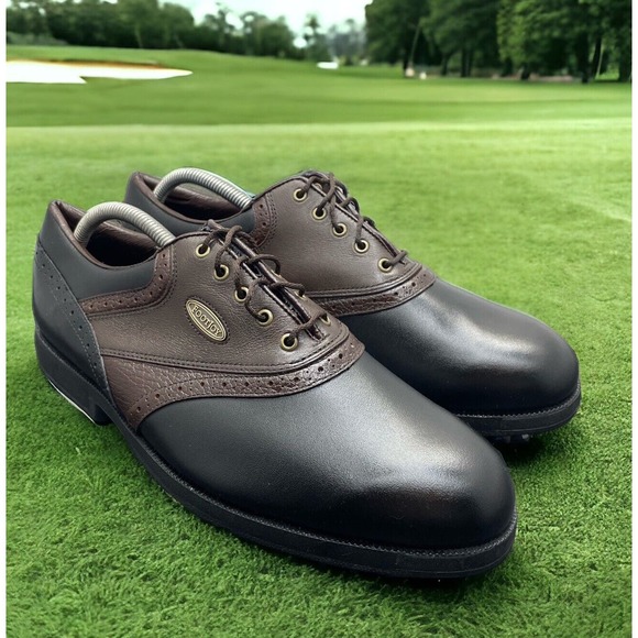 FootJoy | Shoes | Foot Joy Black Brown Leather Pga Tour Players Golf ...